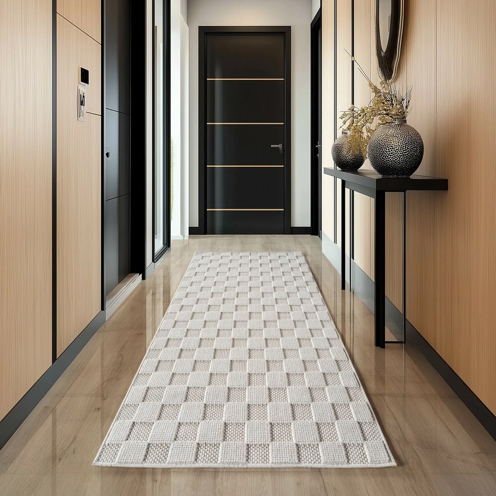 Ayyildiz, Kusový koberec Helix 2203 cream, 200x290, bílá, chodba / předsíň