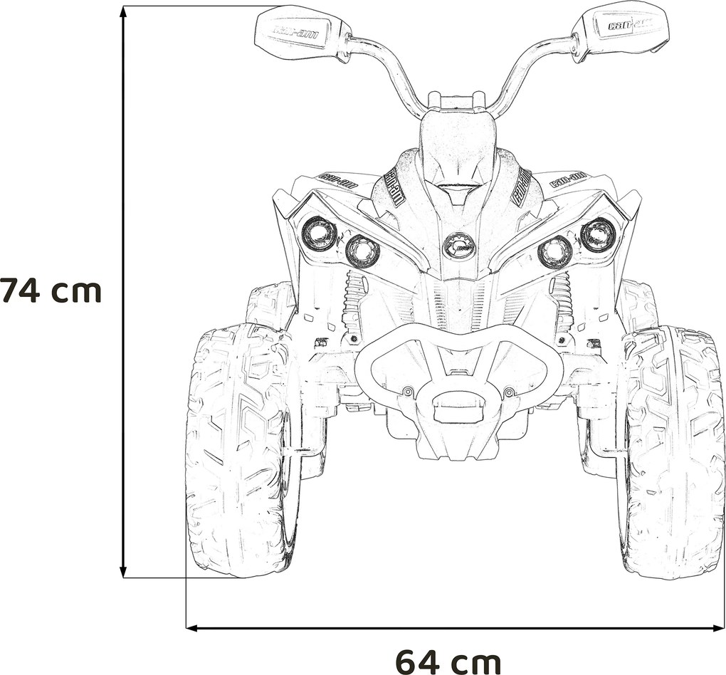 Ramiz Čtyřkolka Maverick ATV žlutá