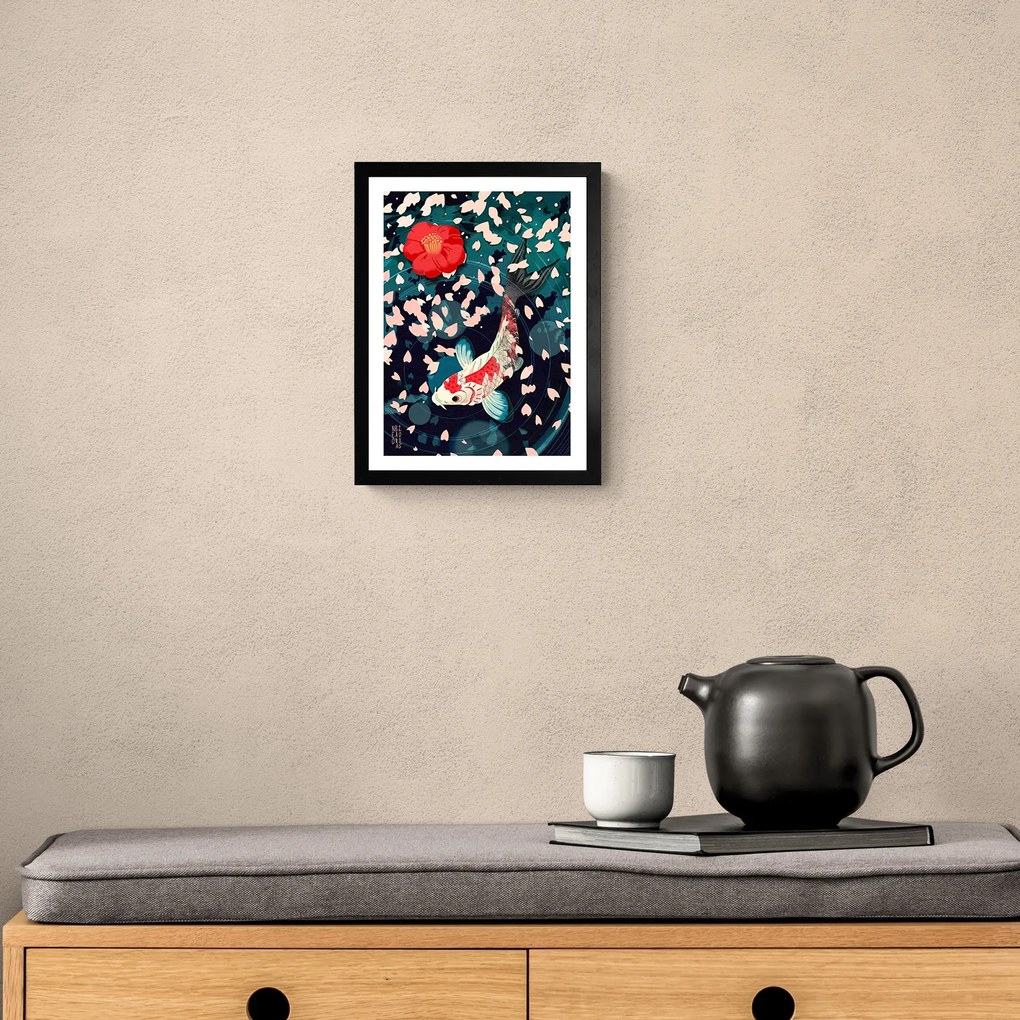 Neobara (Barbora Srp Žižková) | Koi Rám: Bílý, Velikost: 70 x 50 cm