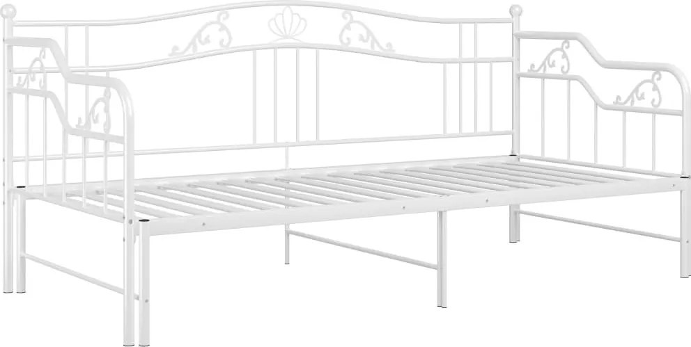 vidaXL Rám vysouvací postele/pohovky kovový 90 x 200 cm [324765] Barva: Bílá