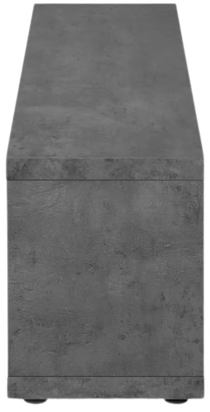 Betonově šedý TV stolek TEMAHOME Berlin 150 x 34 cm