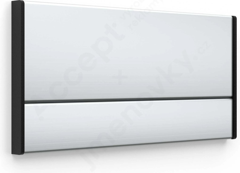 ACCEPT Dveřní tabulka ACS 187 x 93 mm - stříbrná tabulka