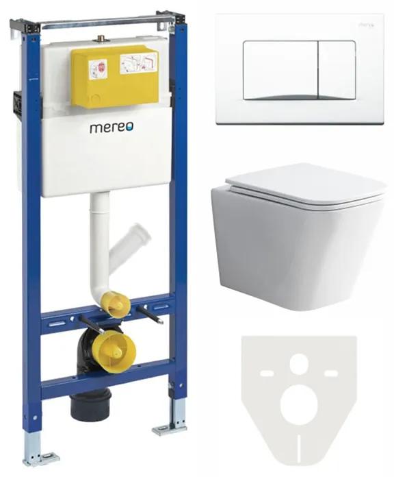 Mereo WC komplet pro sádrokarton s příslušenstvím - MM02SETRB