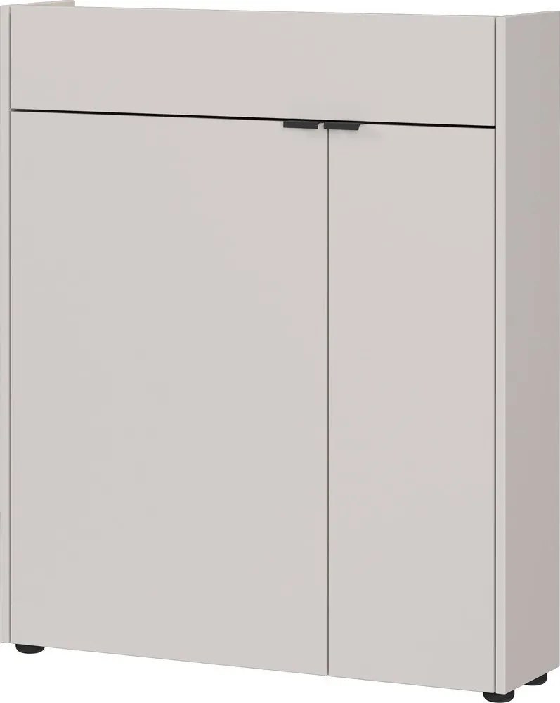 Krémová matná skříňka 83x99x22 cm Ameca – Germania
