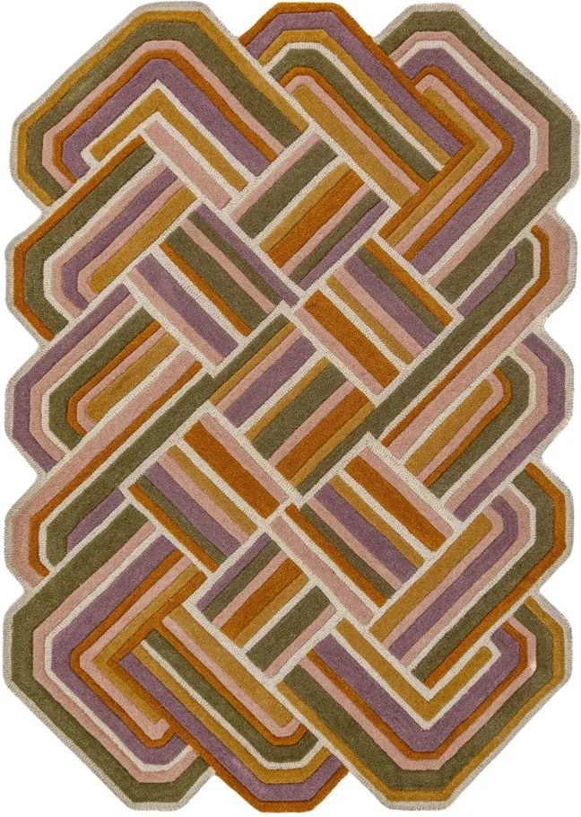 Ručně tkaný vlněný koberec 140x200 cm Lattice Shaped – Flair Rugs