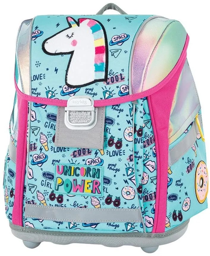 Školní batoh oxybag školní batoh premium light unicorn iconic
