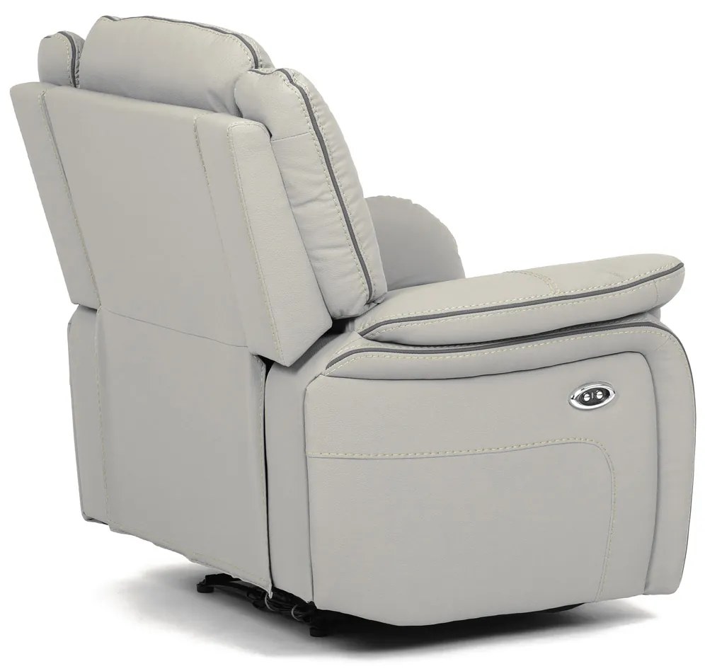AUTRONIC TV a relaxační křeslo s elektrickým ovládáním, potah ekokůže v odstínu lanýž TV-4119 LAN