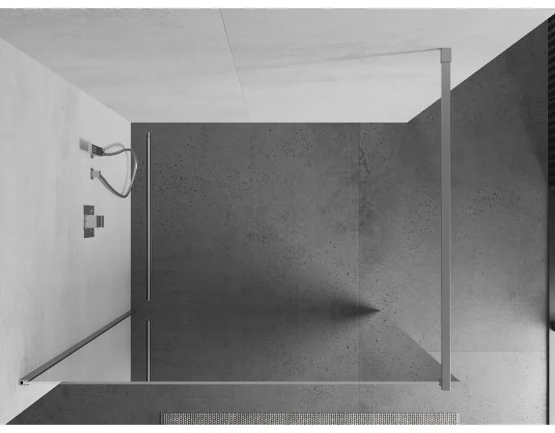 Mexen Kioto sprchová zástěna 80x200 cm 8 mm, chromový profil, sklo efekt zrcadla, 800-080-101-01-50