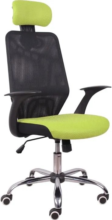 Kancelářská židle, černá/zelená, REYES 0000017619 Tempo Kondela