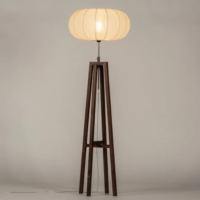 Stojací designová lampa Paola Yapan and Dark Brown