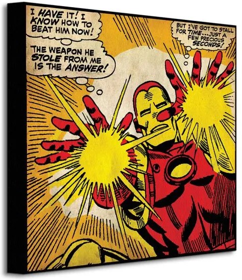 Obraz na plátně Marvel Iron Man (Precious Seconds) 40x40cm WDC95399