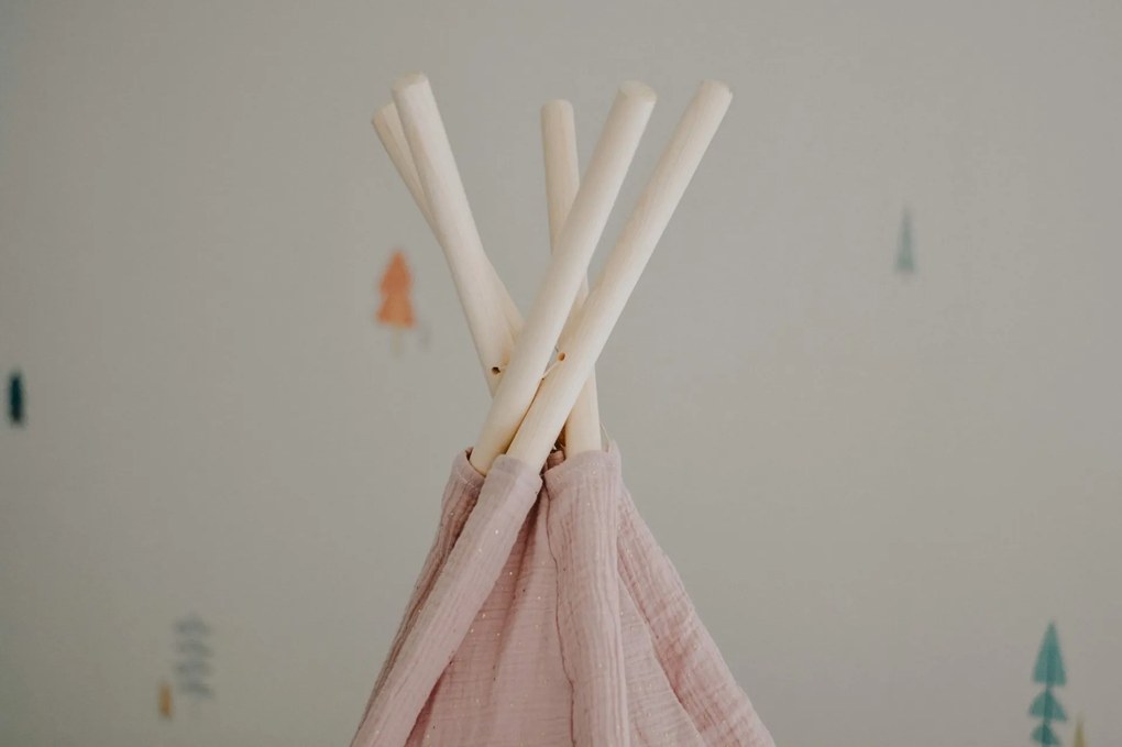 Vigvam design Teepee Vesper Dusty pink - Čtvercvé bez podlážky