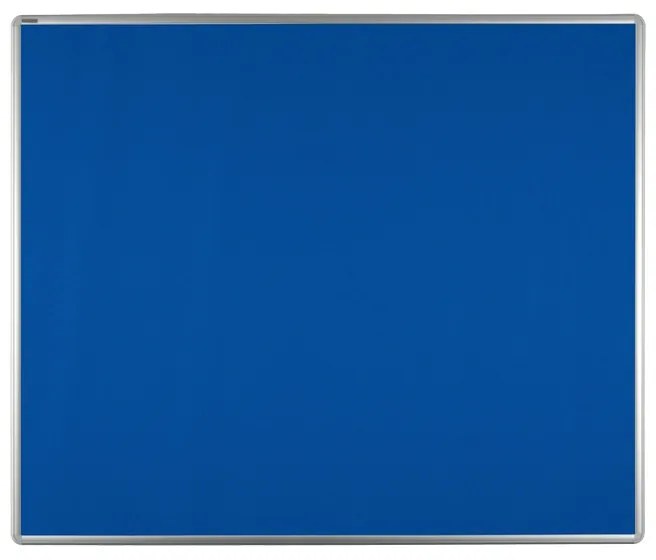 Textilní nástěnka ekoTAB v hliníkovém rámu, 1200 x 900 mm, modrá