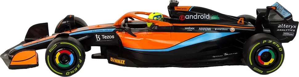 Rastar Závodní auto McLaren F1 s dálkovým ovládáním RC Rastar, oranžové, měřítko 1:12