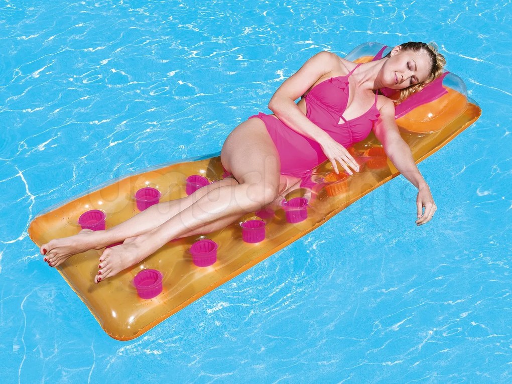 Nafukovací plavecká matrace Bestway 43015 oranžová 188 x 71 cm tři barvy