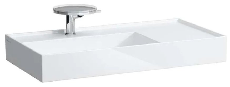 Laufen Kartell - Umyvadlo 90x46 cm, s 1 otvorem pro baterii, SaphirKeramik, bílá H8103384001111