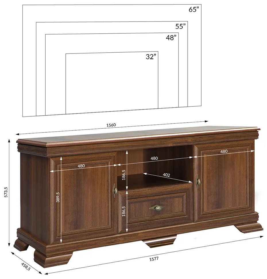 Obývací stěna KORA s | 6 dílů | 432 cm | samoa king