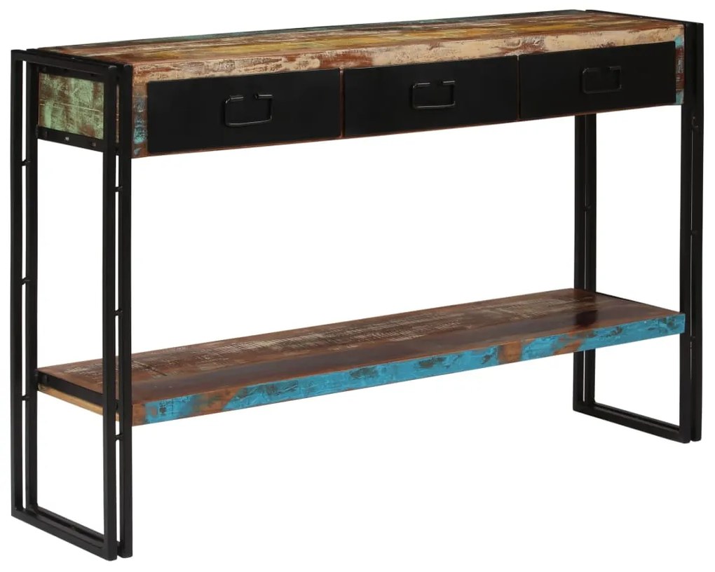 244843 vidaXL Konzolový stolek masivní recyklované dřevo 120 x 30 x 76 cm