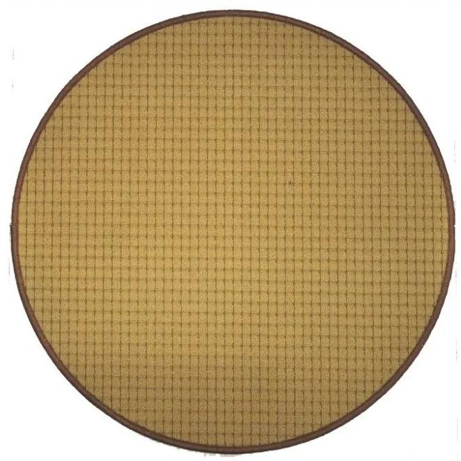 Vopi koberce Kusový koberec Birmingham béžový kulatý - 200x200 kruh cm