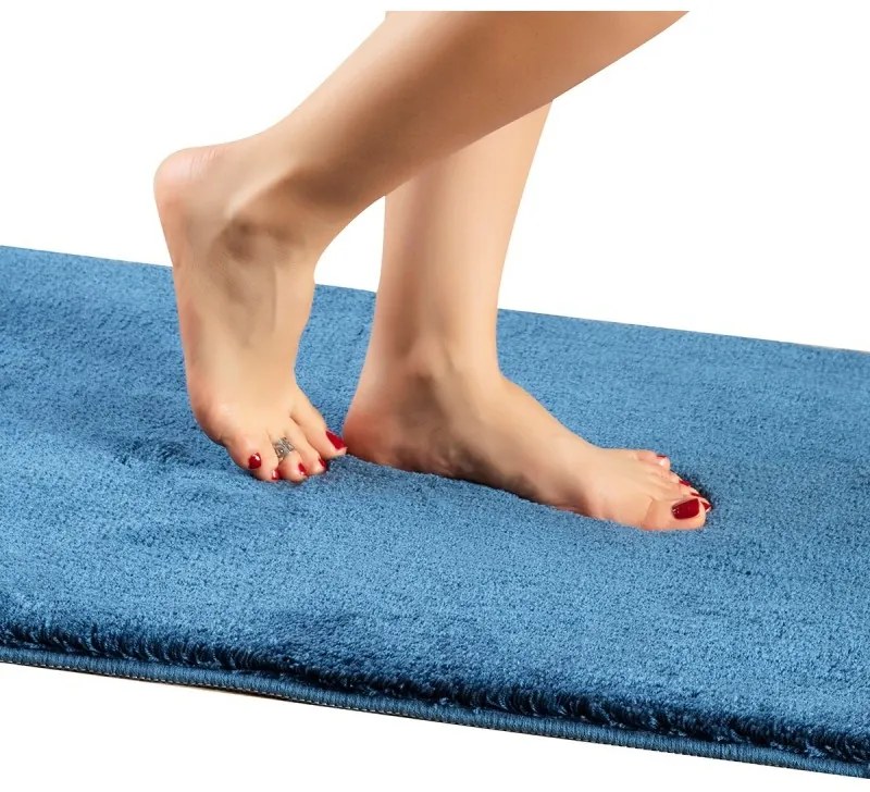 Koupelnový kobereček TAMARA 80x140 cm tmavě modrý