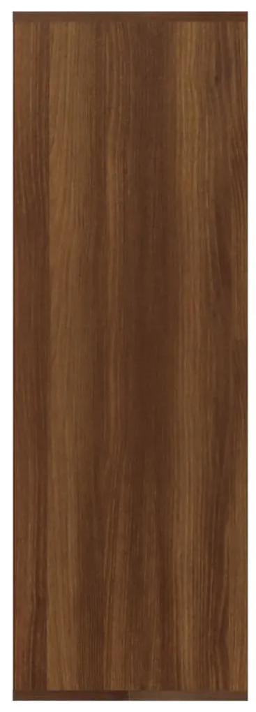 Botník hnědý dub 54 x 34 x 100,5 cm kompozitní dřevo - Default Title