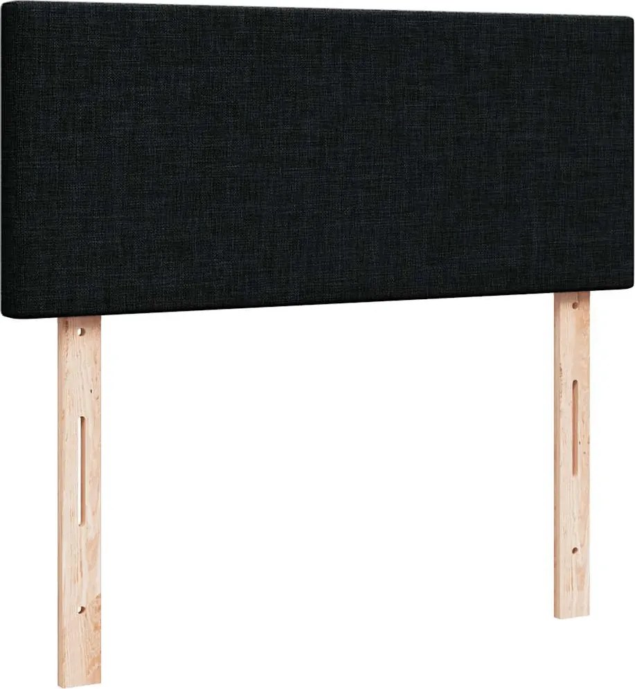 Box spring postel s matrací černá 120x190 cm textil 3287390