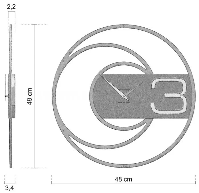 Designové hodiny 10-138-13 CalleaDesign 48cm