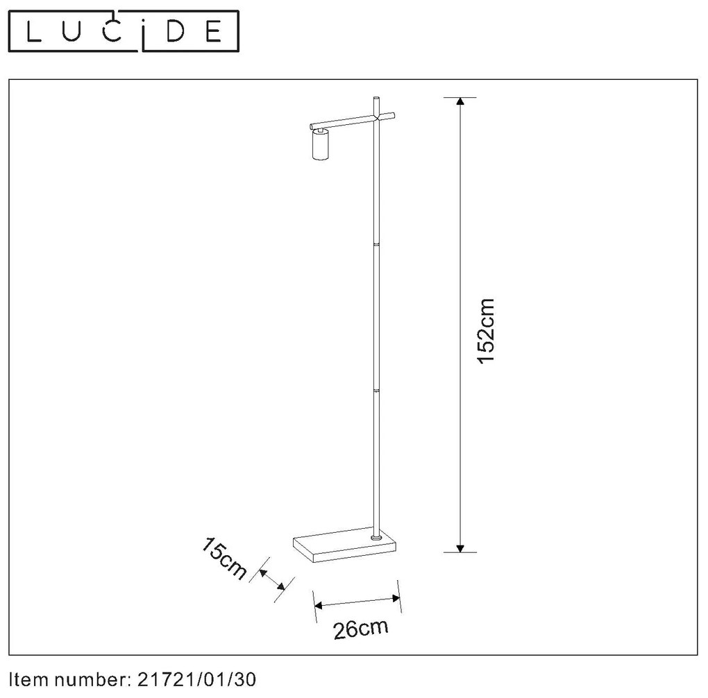 LUCIDE Stojací lampa LEANE