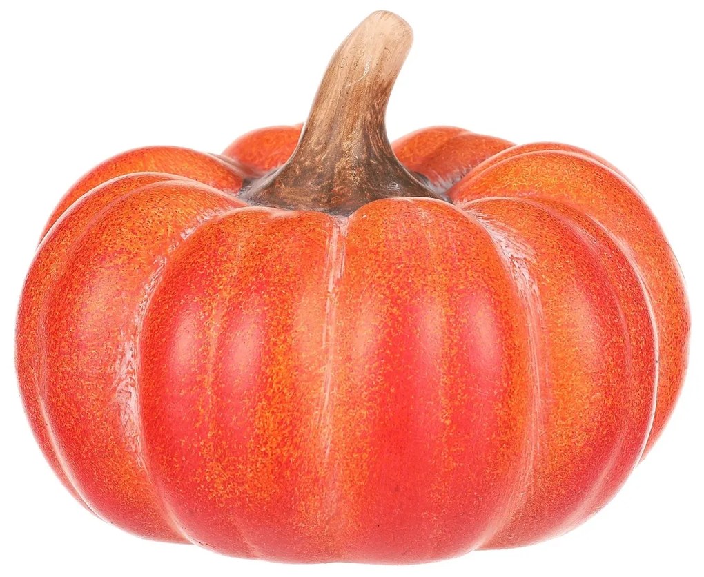 Dýně bez otvorů oranžová, keramika, pr. 16 cm