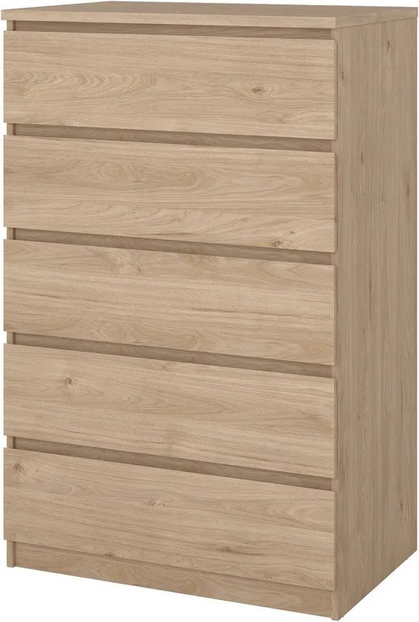 Komoda v dekoru dubu v přírodní barvě 77x121x50 cm Naia – Tvilum