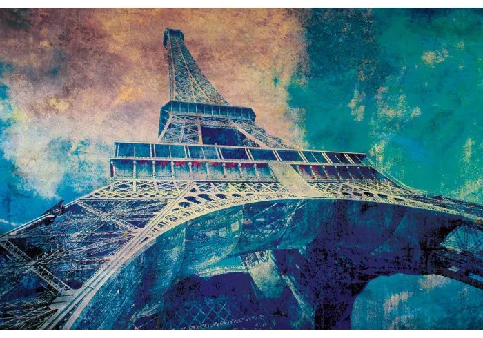 Fototapeta - Abstraktní Eiffelova věž I. 225x250 + zdarma lepidlo