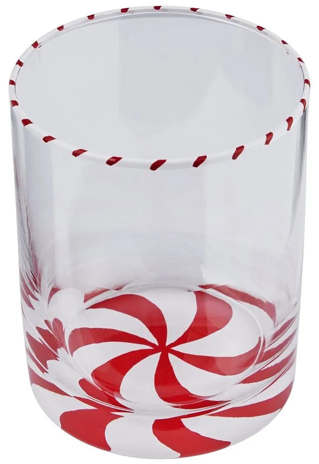 SWIRL Sklenice 270 ml - červená/bílá