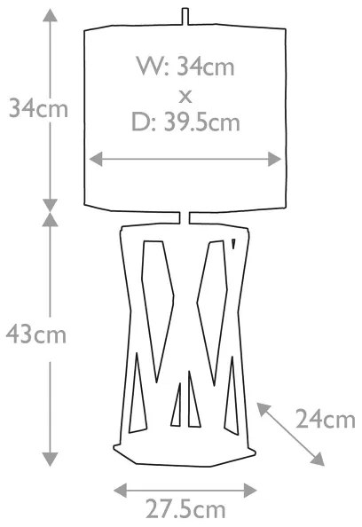 Elstead APOLLO-TL - Stolní lampa APOLLO 1xE27/60W/230V zlatá/modrá