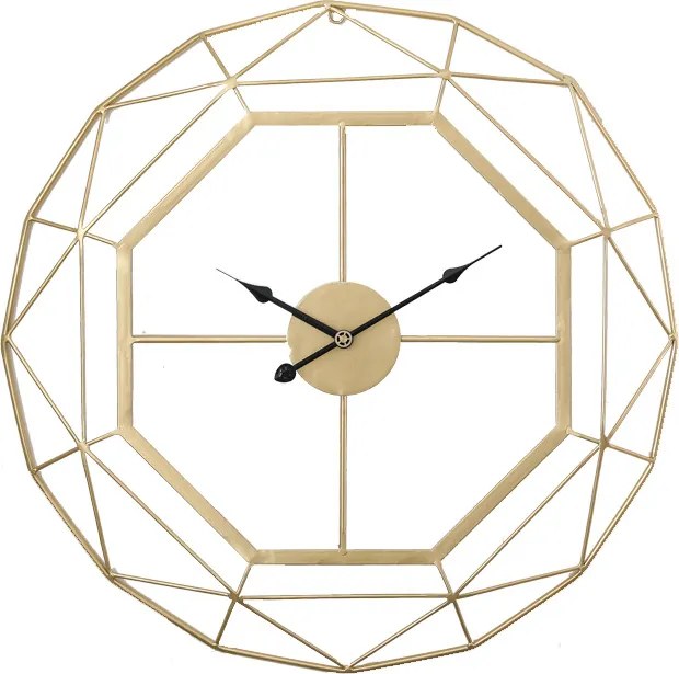 Designové nástěnné hodiny LOVE Gold 60cm