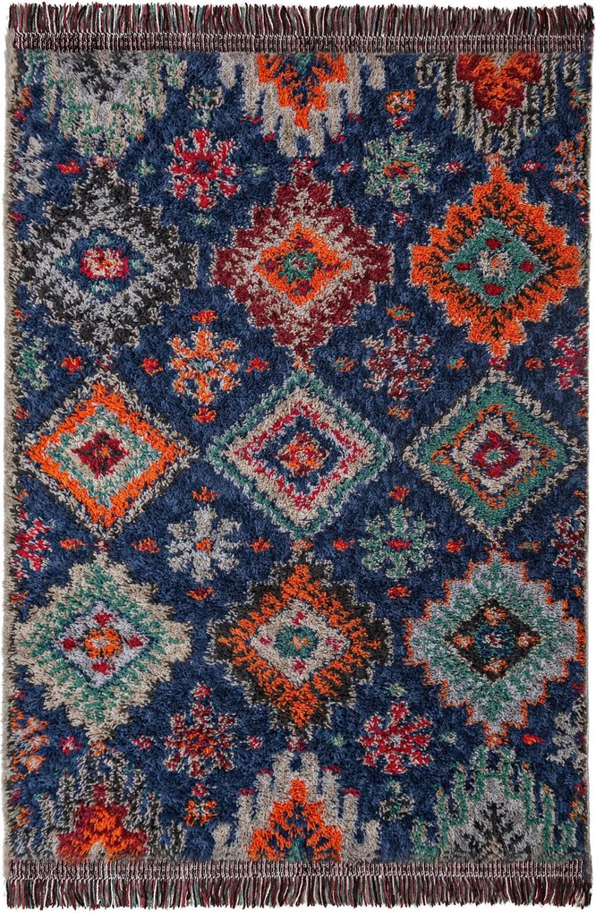 XXXLutz KOBEREC S VYSOKÝM VLASEM, 200/300 cm tmavě modrá Flair Rugs - Online Only koberce & rohožky - 003165048303
