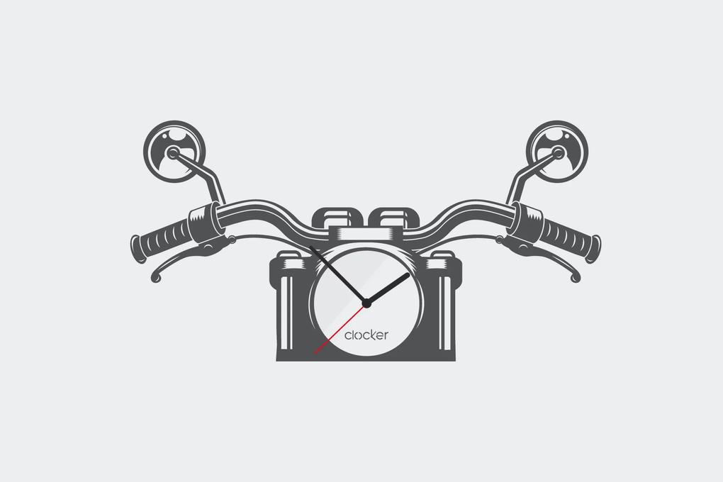 Clocker Nalepovací hodiny Motorbike Barva ciferníku: Bílá