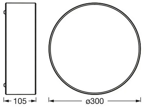 Osram - Stropní svítidlo ORBIS PARIS 1xE27/25W/230V pr. 30 cm hnědá