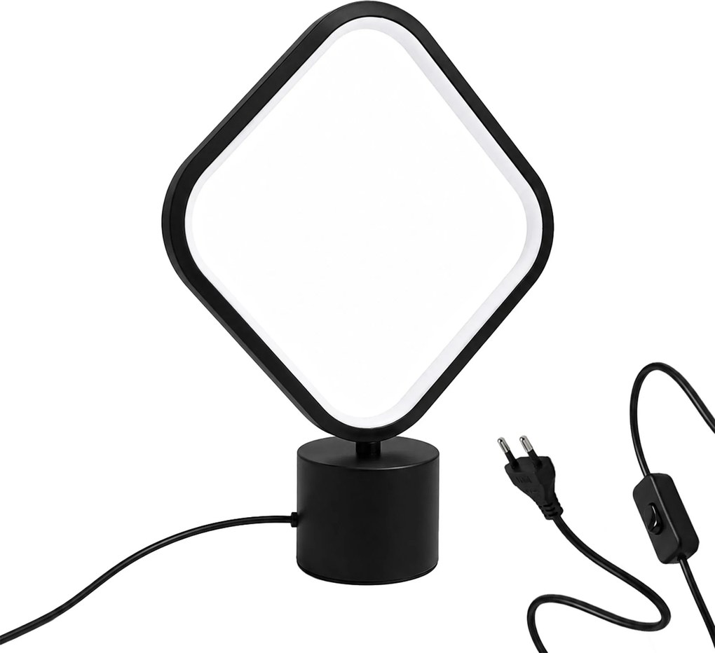 Toolight Rea, Noční LED lampička LHJ124-T Černá, OSW-03279