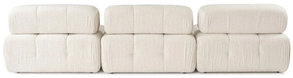 Hannah Home Krémová rohová pohovka DOBLO s lenoškou vlevo 560ARE1235