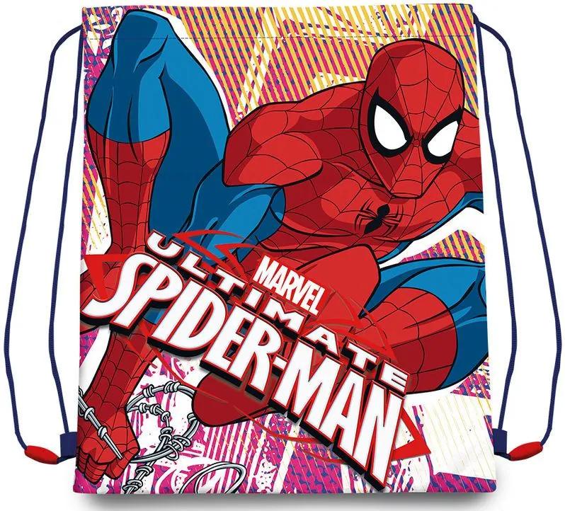 EUROSWAN Školní sáček Spiderman / batůžek Spiderman - velký 41x33 cm