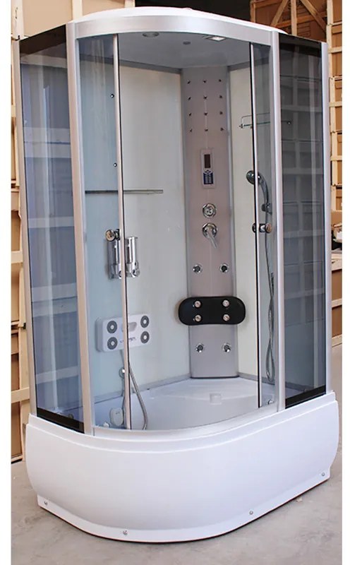 BPS-koupelny Hydromasážní box HYD-A04 120 SA P, 120x80 pravý se saunou