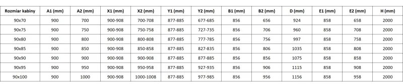 Mexen Lunar-B Duo, výklopný sprchový kout 90 x 70 cm, 8mm čiré sklo, chromový profil, 832-090L-070P-01-00