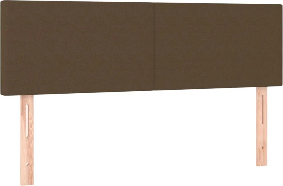 Box spring postel s matrací tmavě hnědá 140x190 cm textil 3139892