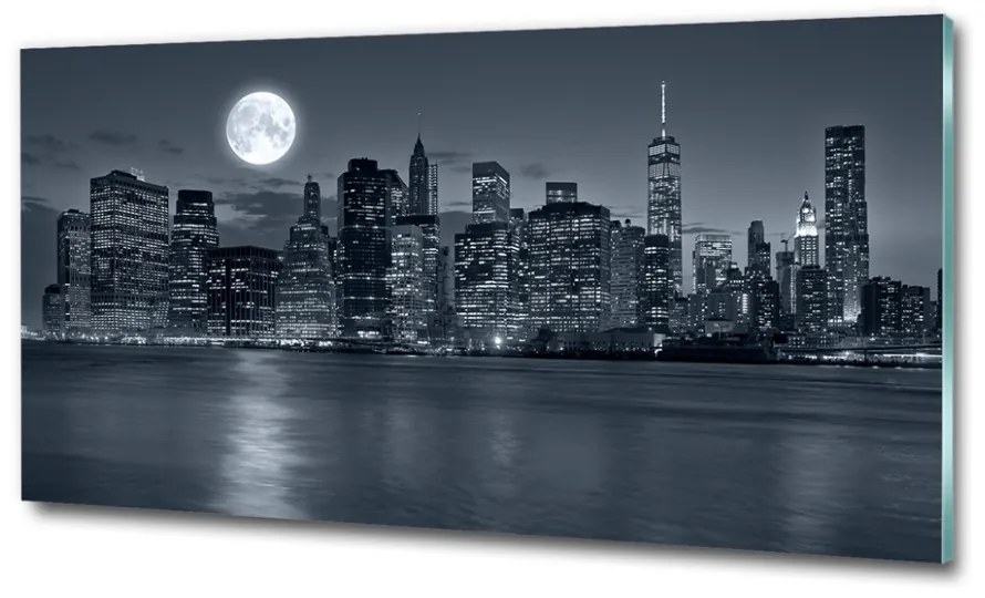 Wallmuralia Foto obraz sklo tvrzené New York noc 100x50