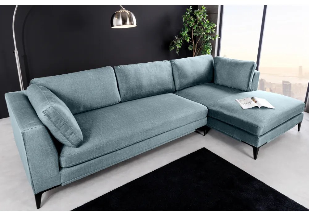 Massive home | Rohová pohovka SIGNUM 315cm 3místná - zelená