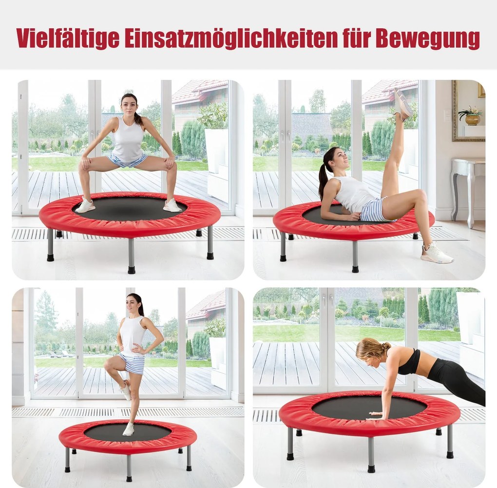 Costway Φ97 cm Mini trampolína Fitness trampolína Skládací dětská trampolína