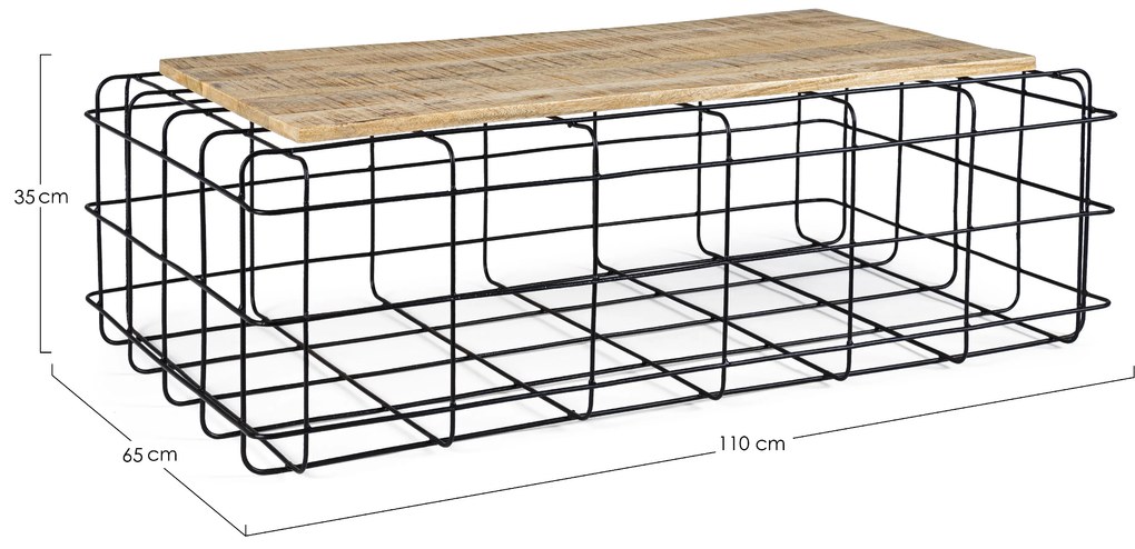 BIZZOTTO konferenční stolek TRELLIS rect 0746809