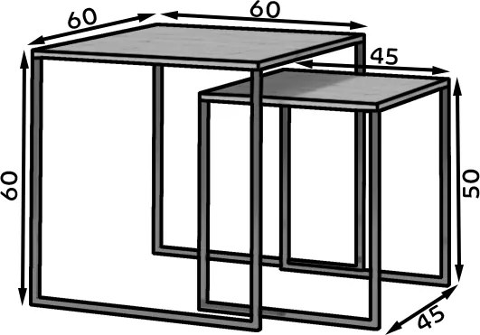 ADRK Furniture Konferenční stolek 2v1 ARIA