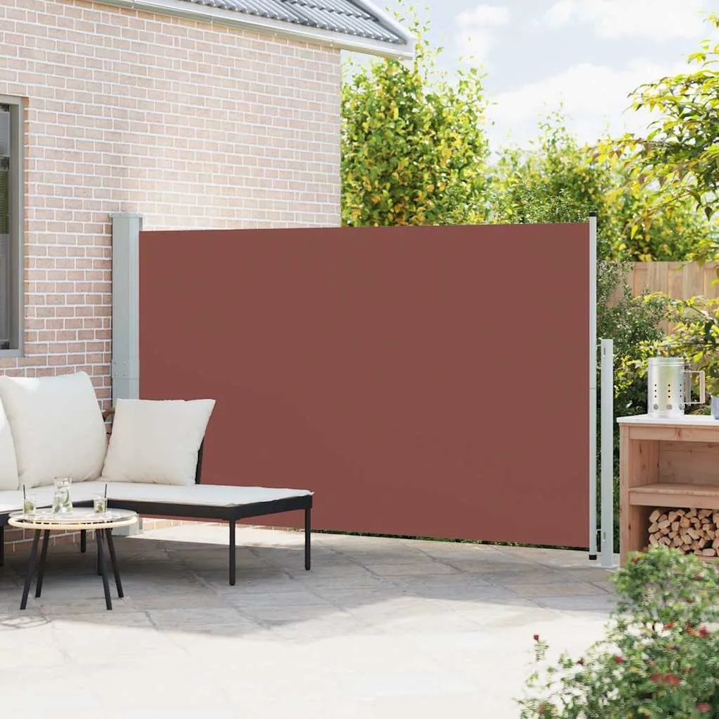 Zatahovací boční markýza 180 x 314 cm hnědá 313402