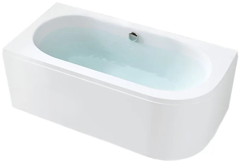BPS-koupelny Akrylátová asymetrická vana s krycím panelem HYD-EBI170L 170x75 cm LEVÁ, bílá